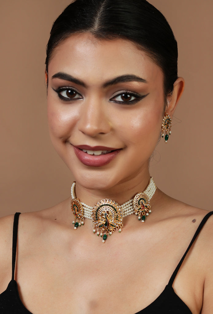 Neelmayur Moti Haar Set – TJORI